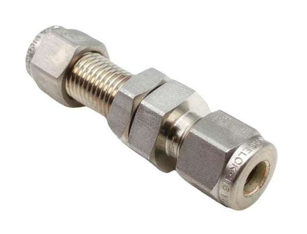 Swagelok SS-400-61 Stainless Steel Straight Union Bulkhead Fitting 1/4