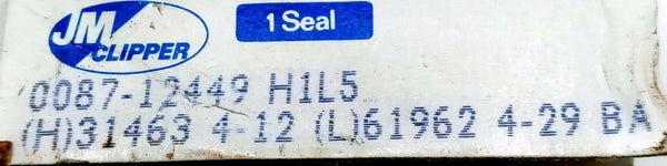 JM Clipper 0087-12449 Rotary Oil Seal 0.875" x 1.6875" x .375" NBR Lip