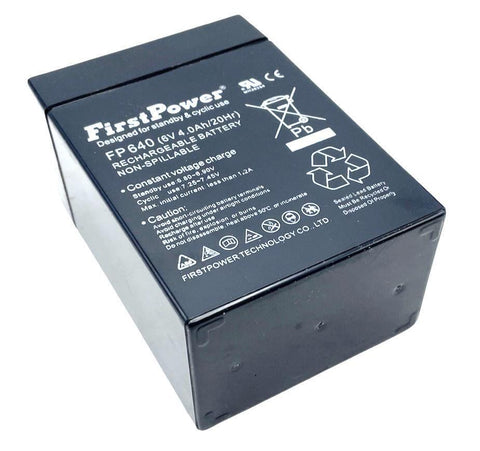 FirstPower FP640 Original OEM Non-Spill Rechargeable Battery 6V 4.0Ah