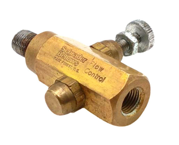 Schrader Bellows SPF200B Brass Flow Control Valve 1/8" NPT 2000 PSI Ma
