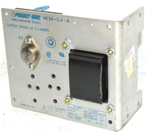POWER ONE HC24-2.4-A POWER SUPPLY 24 VDC @ 2.4 AMPS