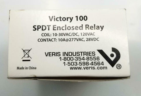Veris Industries Victory 100 SPDT Enclosed Relay 10 A 10-30 V