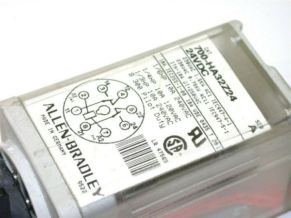 UP TO 6 ALLEN BRADLEY 24VDC RELAYS & HOLDERS 700-HA32Z24