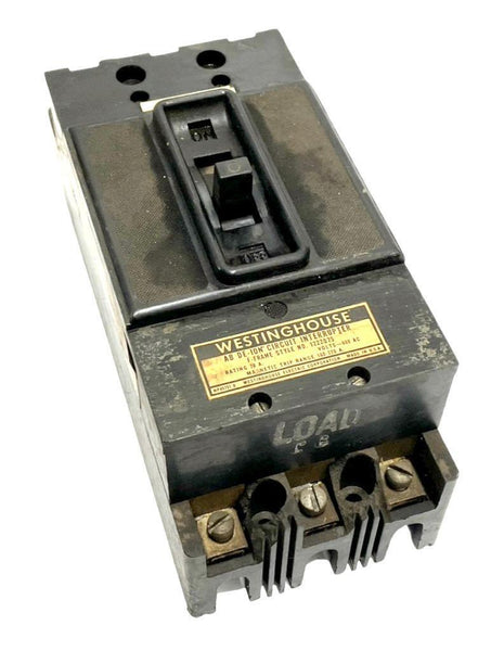 Westinghouse F3070 3-Pole F-Frame Circuit Breaker 70A 600VAC 3PH