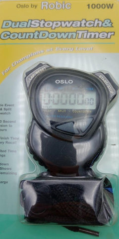 Oslo Robic 1000W Dual Stopwatch & CountDown Timer 1/100 Second To 10 H
