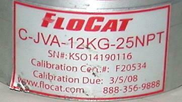 Flocat C-HEF-B C-JVA-12KG-25NPT Displacement Spur Gear Flow Meter 1/4