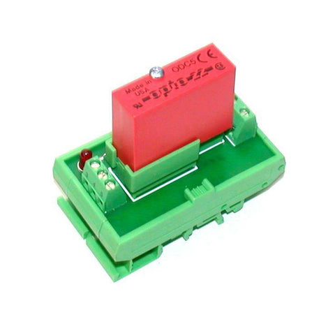 OPTO 22 ODC5 SOLID STATE RELAY W/PHOENIX CONTACT DIN MOUNT OUTPUT MODU