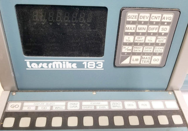 LaserMike 183B-195E-11 Lazer Optical Micrometer 115VAC 0.75A W/ 183-50