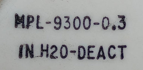 MPL-9300-0.3 Furnace Air Pressure Switch INH20-DEACT | Surplus Select