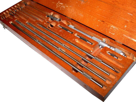 Starrett 2-32" Inside Micrometer Set No. 124DZ w/ Case