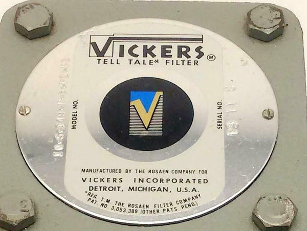 New Vickers 10-S-149-M-3-P1-52 Tell Tale Filter Assembly Made in USA ...