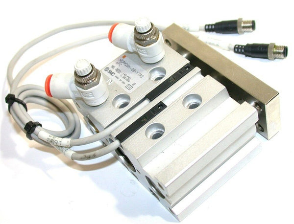 UP TO 2 SMC 3/4"(20MM) AIR SLIDE CYLINDERS W/ SENSORS MGPM20N-20-Y7PS