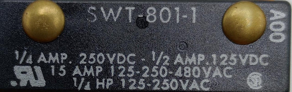 Qualitrol SWT-801-1 Pressure Switch 125-480VAC 1/4" Fitting