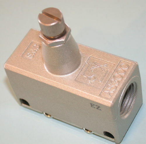 NEW SMC SPEED IN-LINE FLOW CONTROL AIR VALVE AS3000