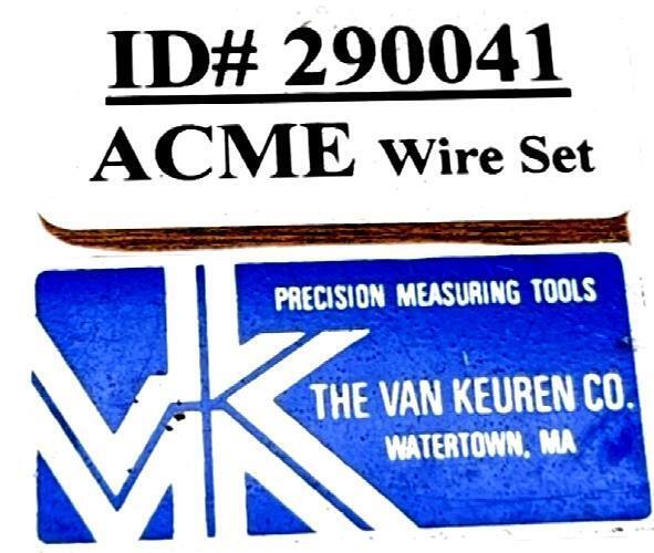 Van Keuren 290041 Thread Measuring Wire Set 30 PCS