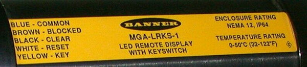 New Banner Remote LED Display W/Key Switch – Surplus Select