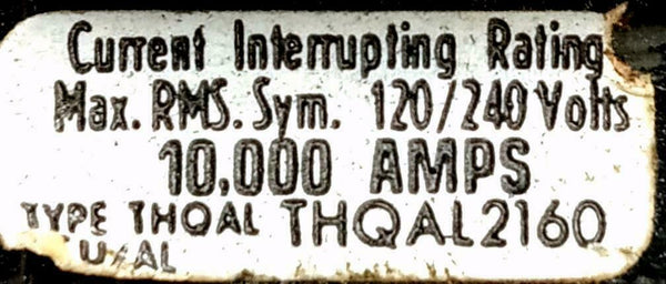 General Electric THQL2160 2 Pole Circuit Breaker 60A 120/240VAC Plug-I