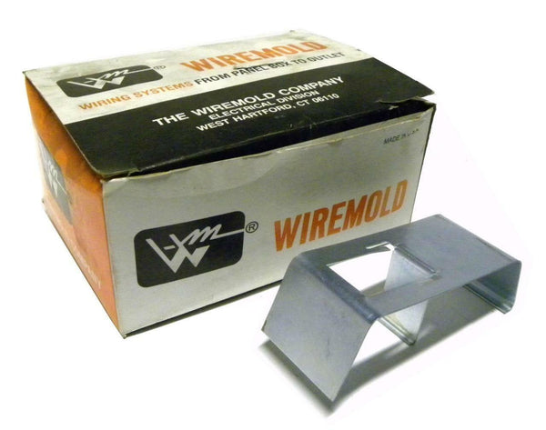 NEW BOX OF 10 WIREMOLD G-4001D PLATED COMBINATION DIVIDER CLIP AND COU