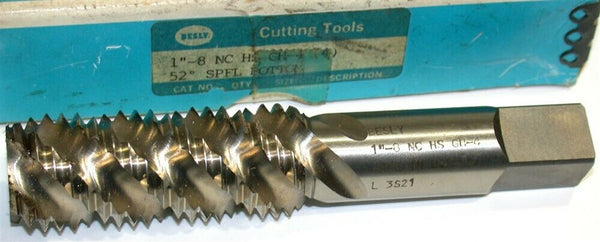 Besly 1"-8 NC GH-4 52° 4 Flute Bottom Turbo-Cut Tap New