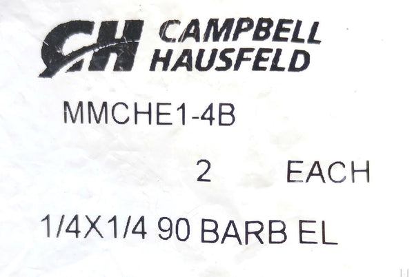 Campbell Hausfeld MMCHE1-4B 1/4 x 1/4 90° Brass Barbed Elbow Fitting