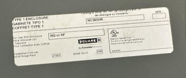 Square D NQ442L2C Breaker Panelboard 225A 240V 48V 3 Phase w/ 25 Break