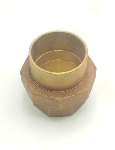 New Nibco 3" Brass Sweat Pipe Union Made in Mexico