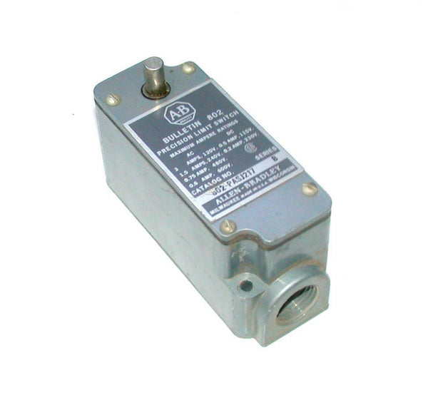 ALLEN BRADLEY 802-PASJ217 OIL TIGHT LIMIT SWITCH 10 AMP
