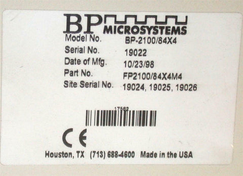 BP Microsystems BP-2100/84X4 Concurrent Programming System