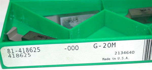 Lot of 5 New Greenleaf Carbide Inserts 81-418625 G-20M