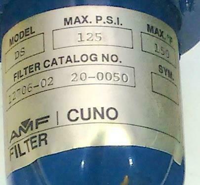 New AMF Cuno DS Filter Assembly 3/8 NPT