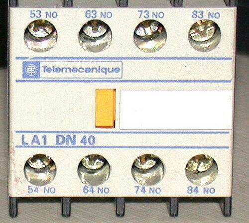 TELEMECANIQUE AUXILIARY CONTACT BLOCK MODEL LA1DN40 (15 AVAILABLE)