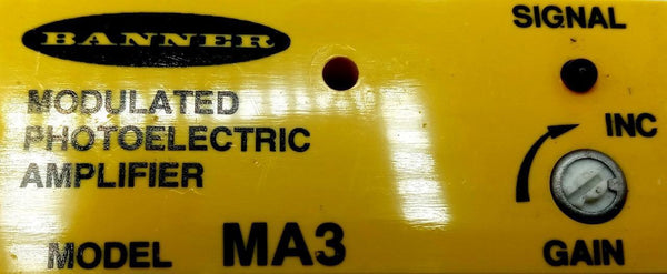 Banner Model MA3 Modulated Photoelectric Amplifier | Surplus Select