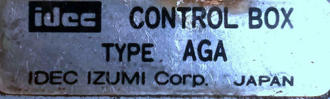 IDEC AGA Control Box With Push Button – Surplus Select