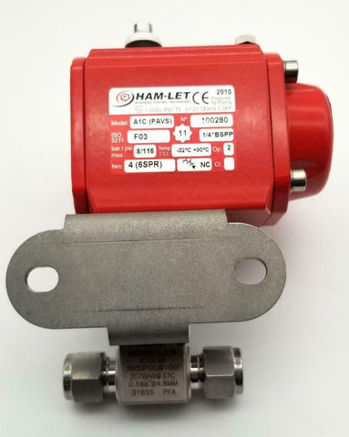 Ham-Let A1C (PAVS) Aluminum Pneumatic Actuator 90 Deg. 116 PSI 1/4"