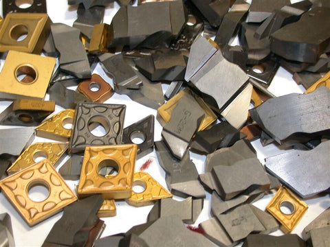 Approximately 10lbs Large Lot of Sandvik Carbide Indexable Inserts