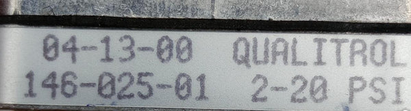 Qualitrol SWT-801-1 Pressure Switch 125-480VAC 1/4" Fitting