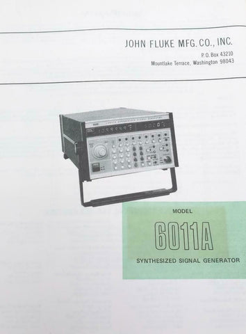 Fluke Model 6011A Synthesized Signal Generator Instruction Manual
