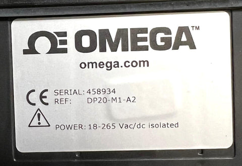 Omega DP20-M1-A2 Panel Meter 4-Digit Multifunction 18-265 VAC/DC ...