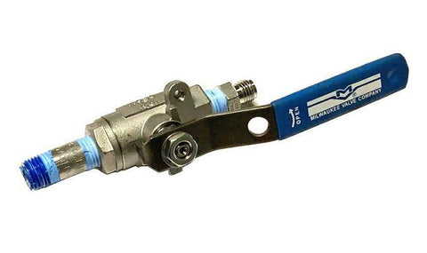 Milwaukee Valve Co. CF8M Ball Valve 1/4" 2000 WOG