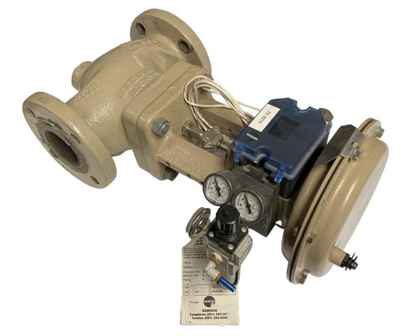 Samson 3277 Linear Pneumatic Actuator 2.5" 90 PSI 15mm w/ 3725 Positio