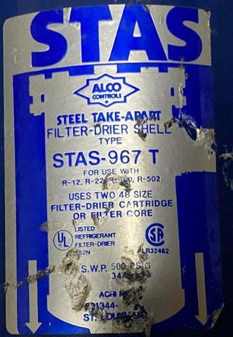 Stas STAS-967T Filter Drier Shell 500 PSIG