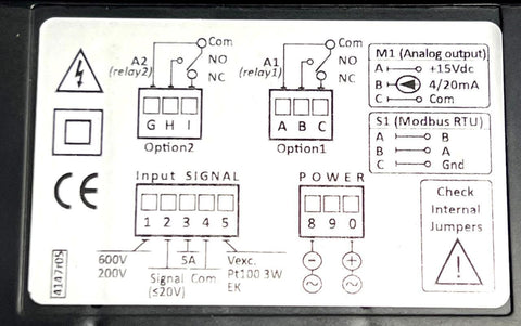 Omega DP20-M1-A2 Panel Meter 4-Digit Multifunction 18-265 VAC/DC ...