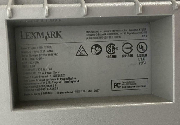 Lexmark T644 Workgroup Laser Printer