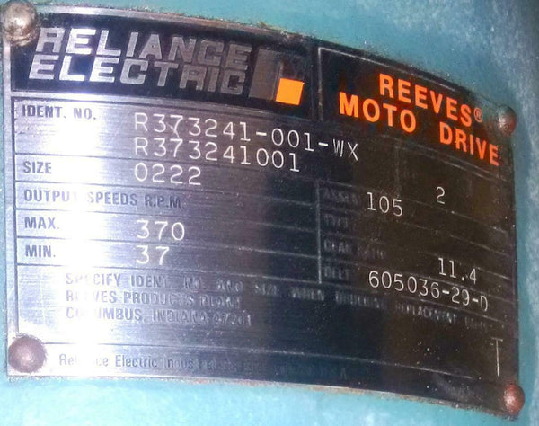 Reeves Reliance Motordrive 200 Parallel 3-Phase AC Drive 2 HP Case 022