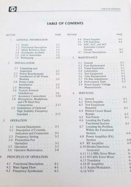 RF Communications RF-301 SSB Transceiver Instruction Manual