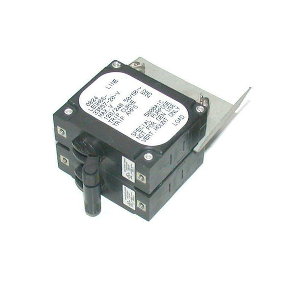 AIRPAX LEGH-33557-20-V 2-P0LE CIRCUIT BREAKER 250 VAC 25 AMP