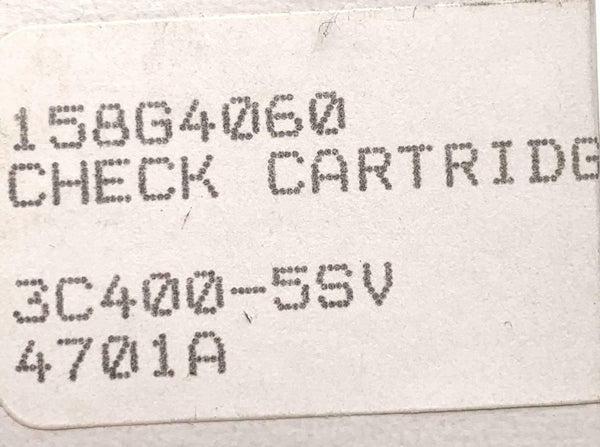 Sauer Danfoss 3C400-5SV-4701A Check Valve 158G4060