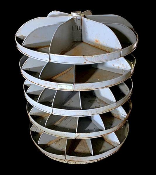 Rotabin 5 Shelf Revolving Industrial Parts Bin 30" Diameter 33" Tall ...