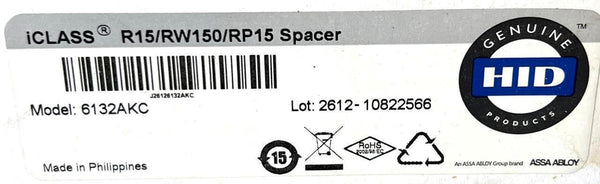 HID 6132AKC iClass R15/RW150/RP15 Reader Spacer
