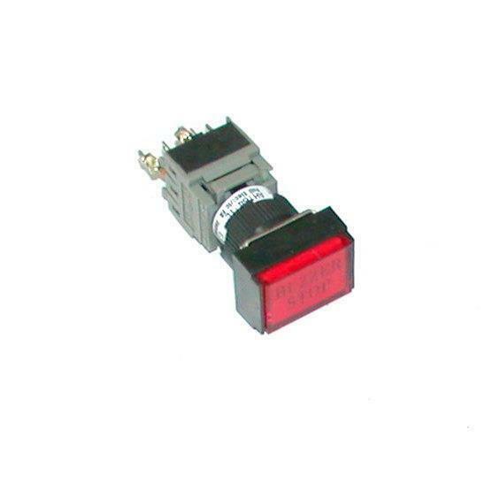 Fuji Electric AH164-TL Red Momentary Buzzer Stop Pushbutton 5 Amp 125/